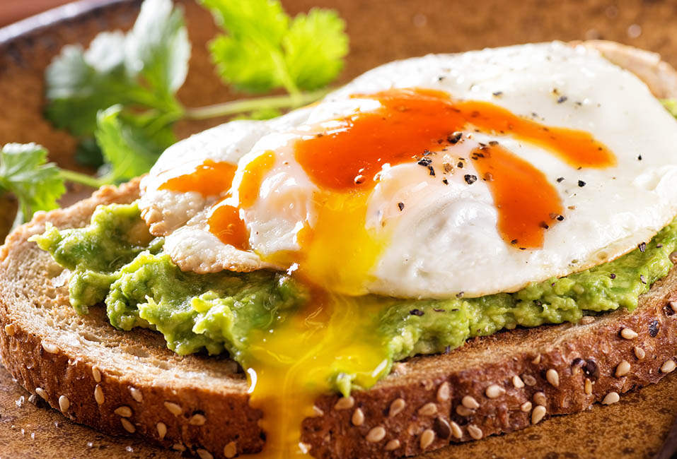 Egg And Avocado Toast With Brava Sauce Somecer